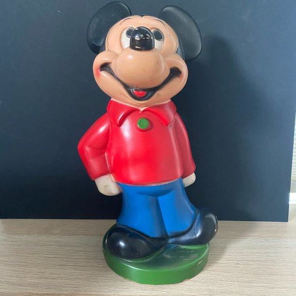Disney Play Pal Plastic | Other | Vintage Walt Disney Mickey Mouse Bank ...